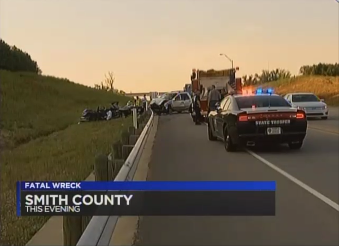 Tyler Wrong Way Crash Injures Dennis & Dana Smith, Kills 1